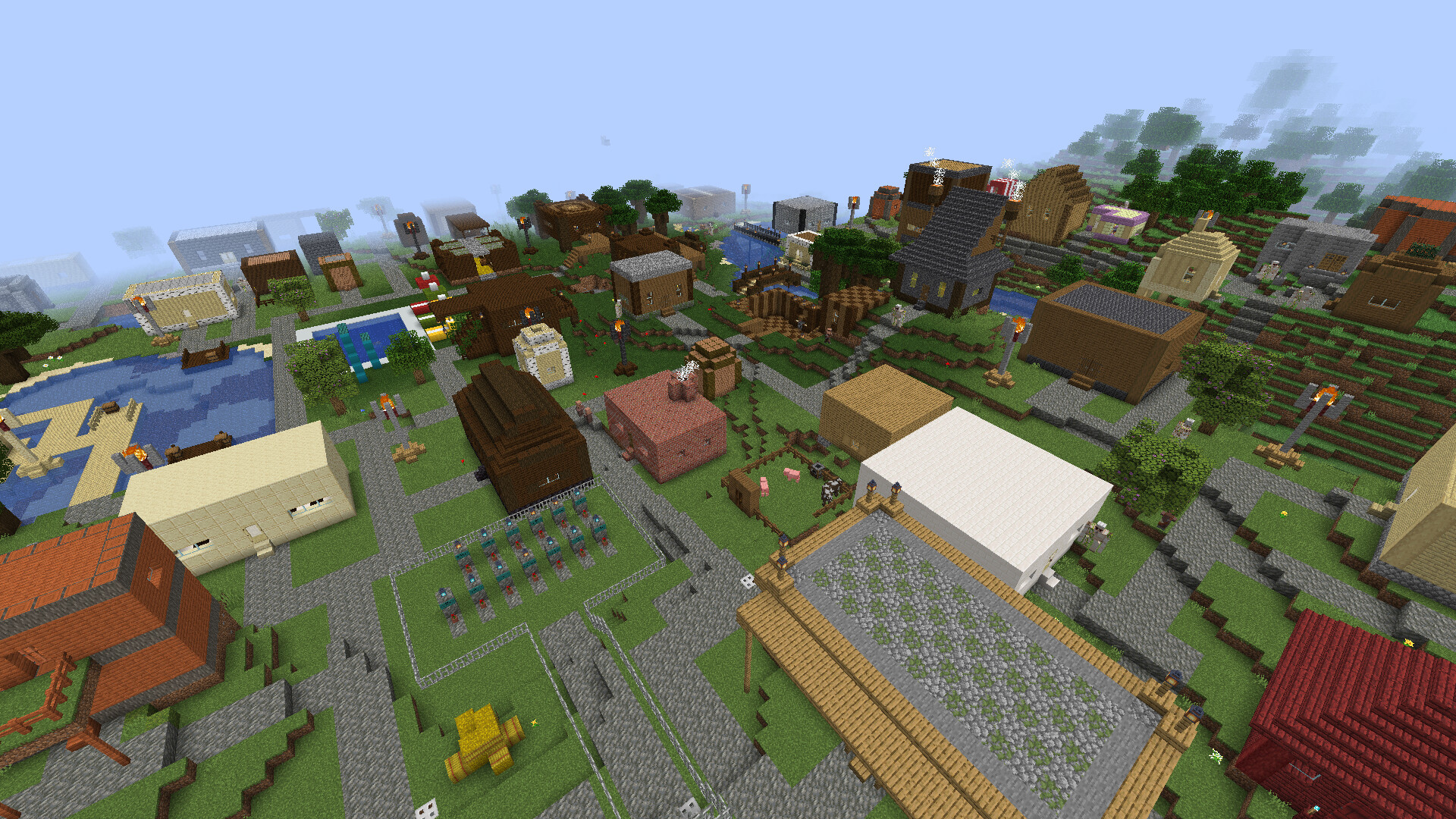 my custom village Minecraft Map