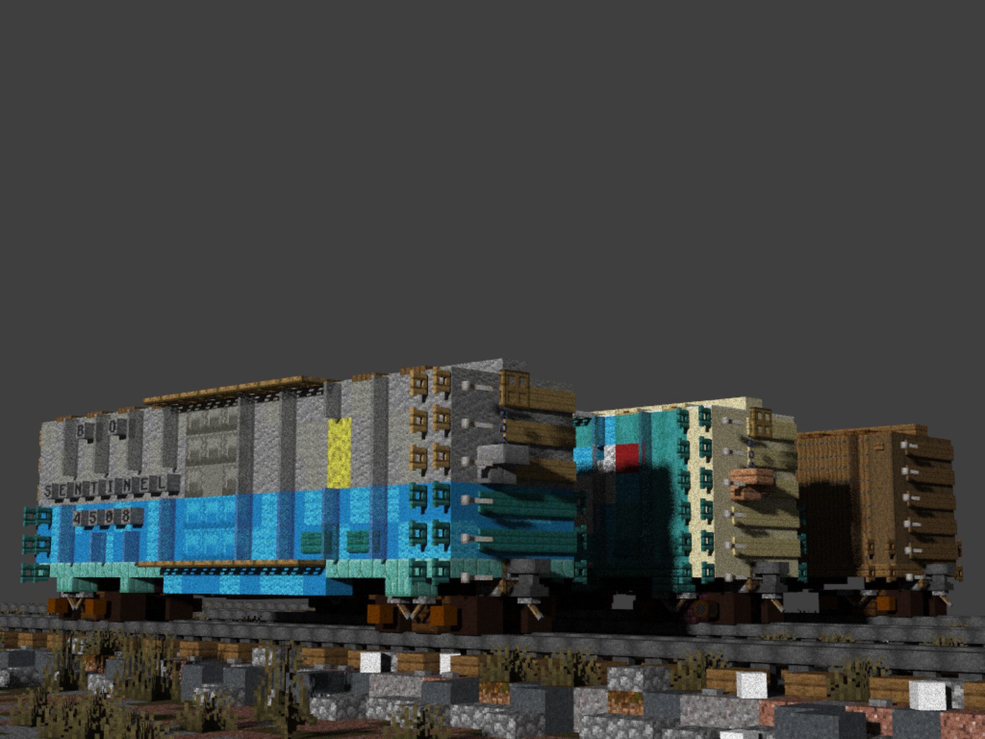 3 pack 40ft' boxcars Minecraft Map