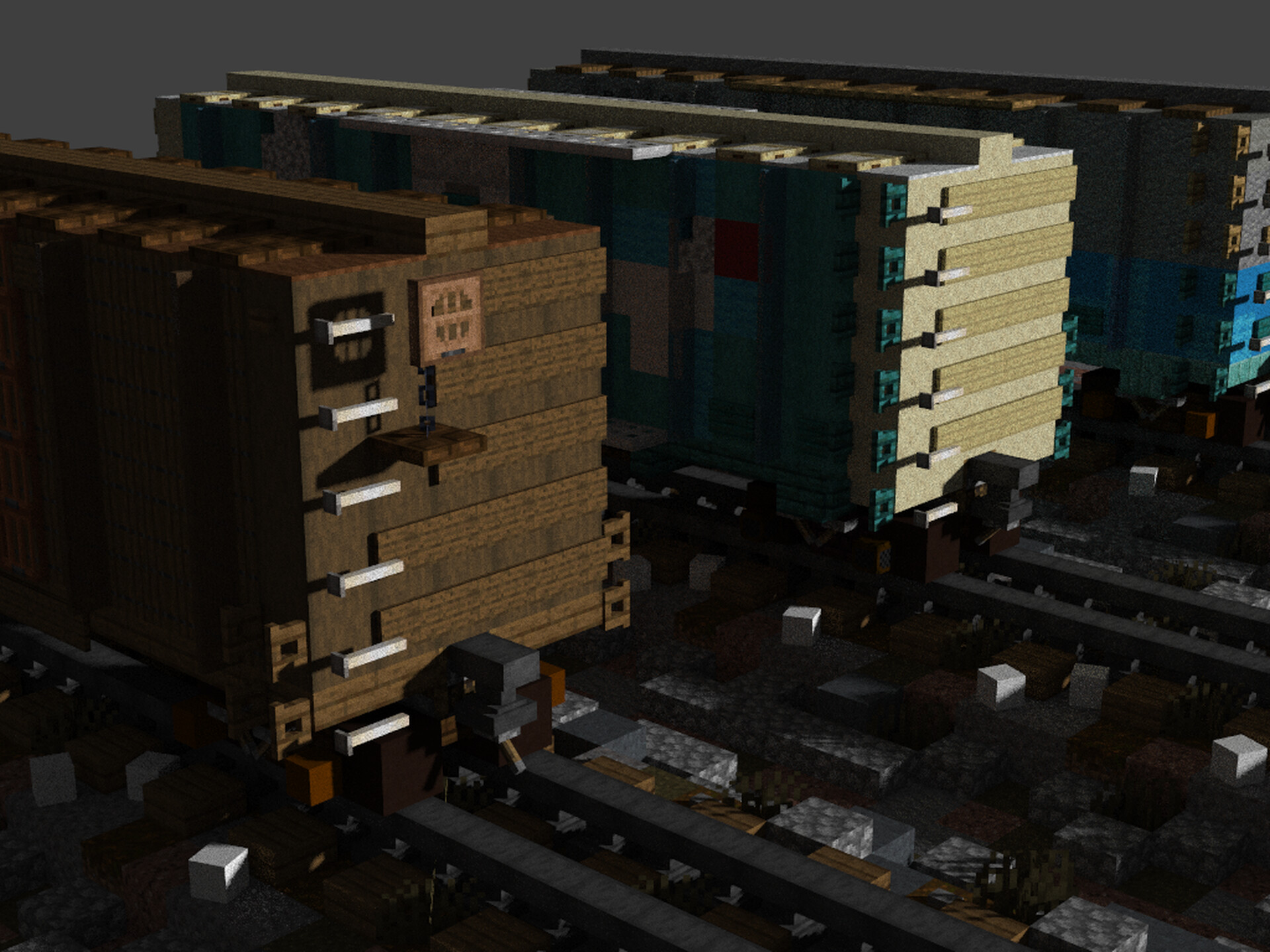 3 pack 40ft' boxcars Minecraft Map