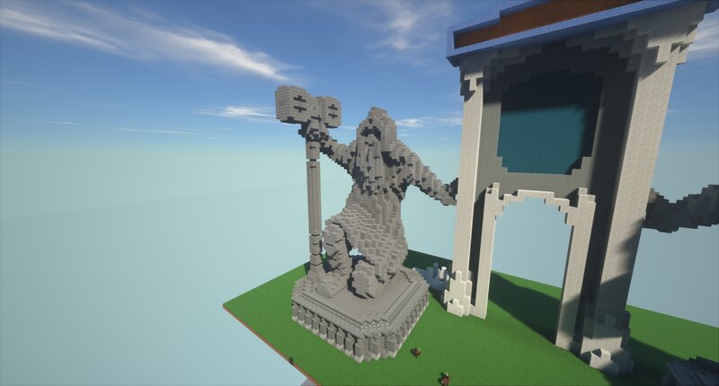 Dwarven statue | Khazad Dûm Minecraft Map