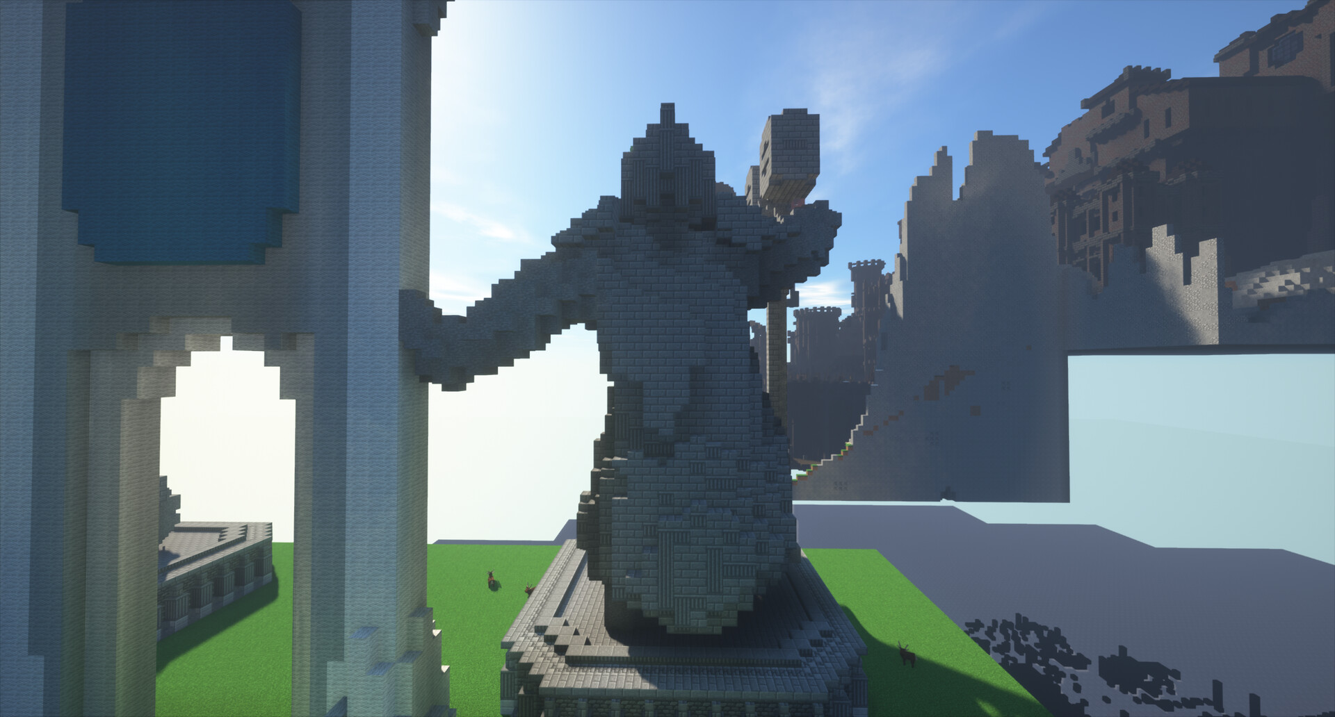 Dwarven statue | Khazad Dûm Minecraft Map