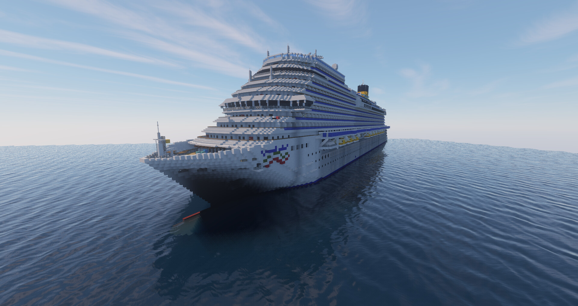 COSTA FIRENZE | CRUISE SHIP REPLICA IN MINECRAFT 1:1 SCALE EXTERIORS ...