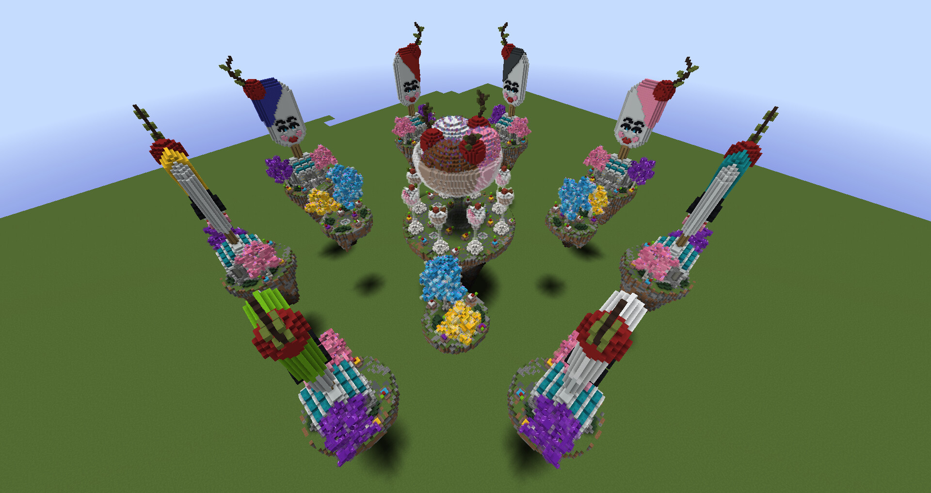 Bed Wars Map (IceCream Land) Minecraft Map