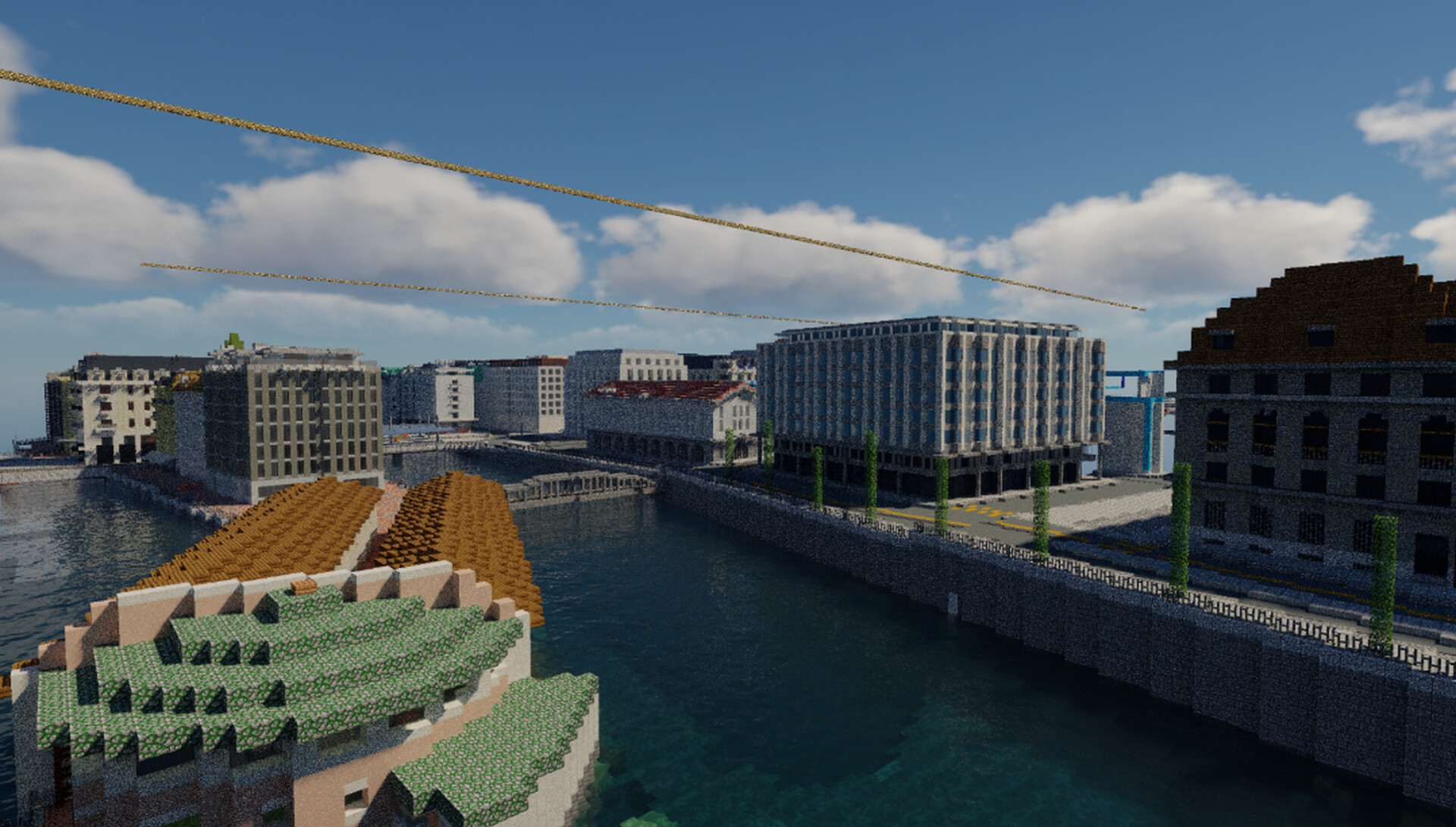 Geneva 1:1 scale in Minecraft! Alps BTE Minecraft Map