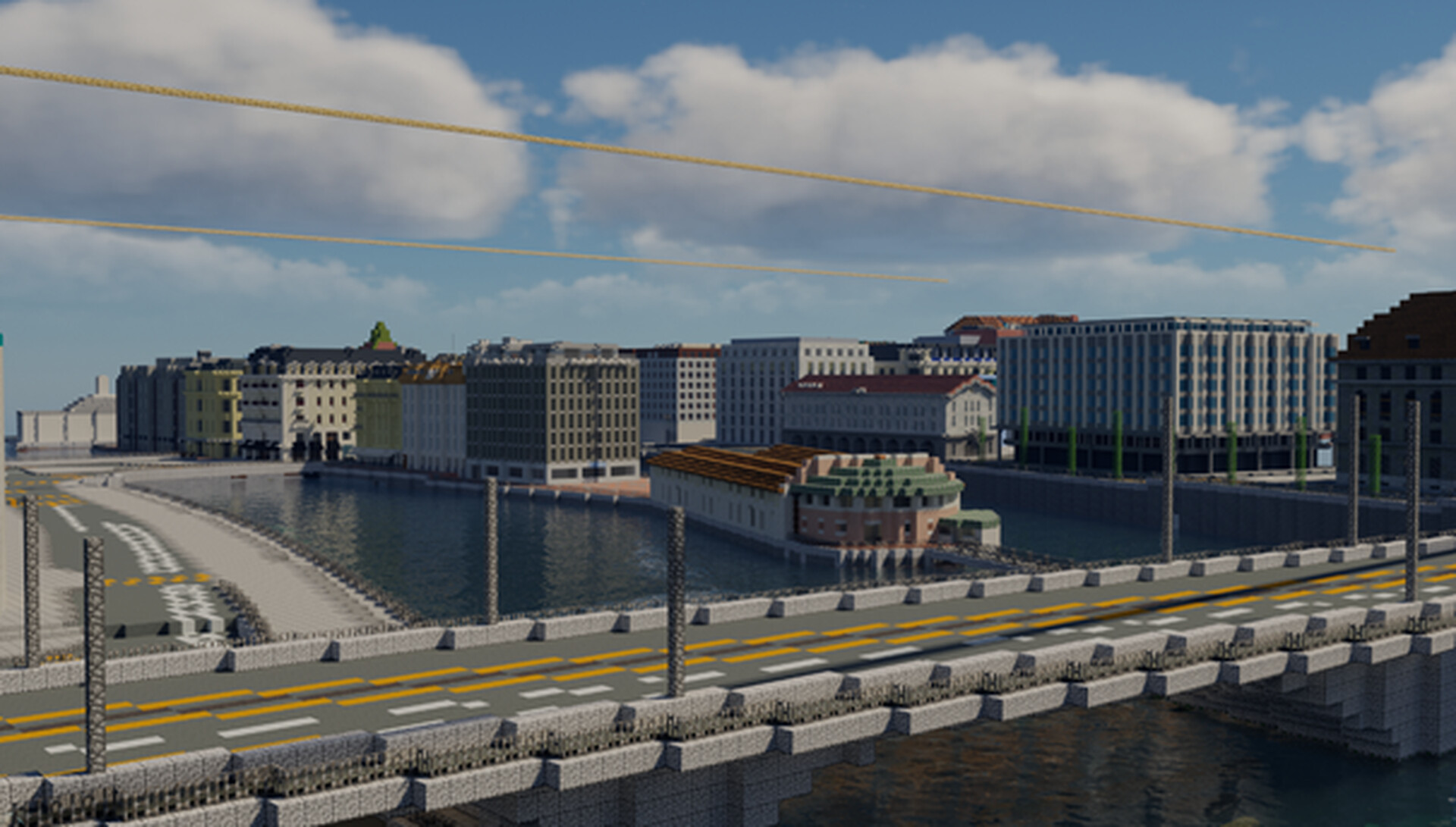 Geneva 1:1 scale in Minecraft! Alps BTE Minecraft Map