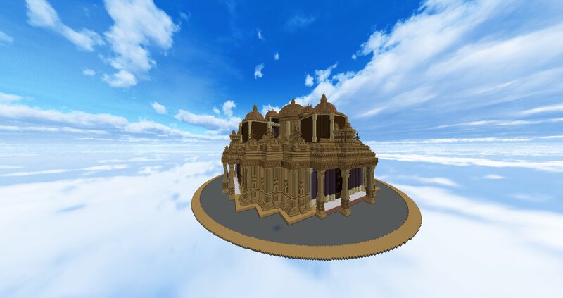 Hindu temple (inspired by Swaminarayan Akshardham) Minecraft Map