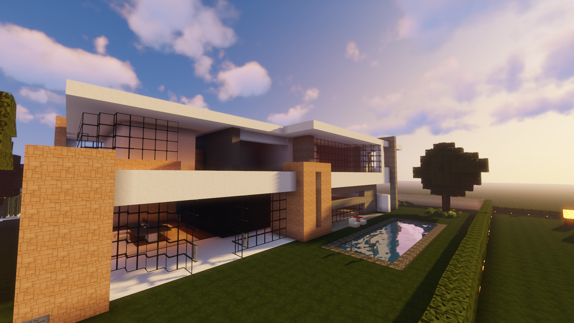 Boxy Modern House Minecraft Map