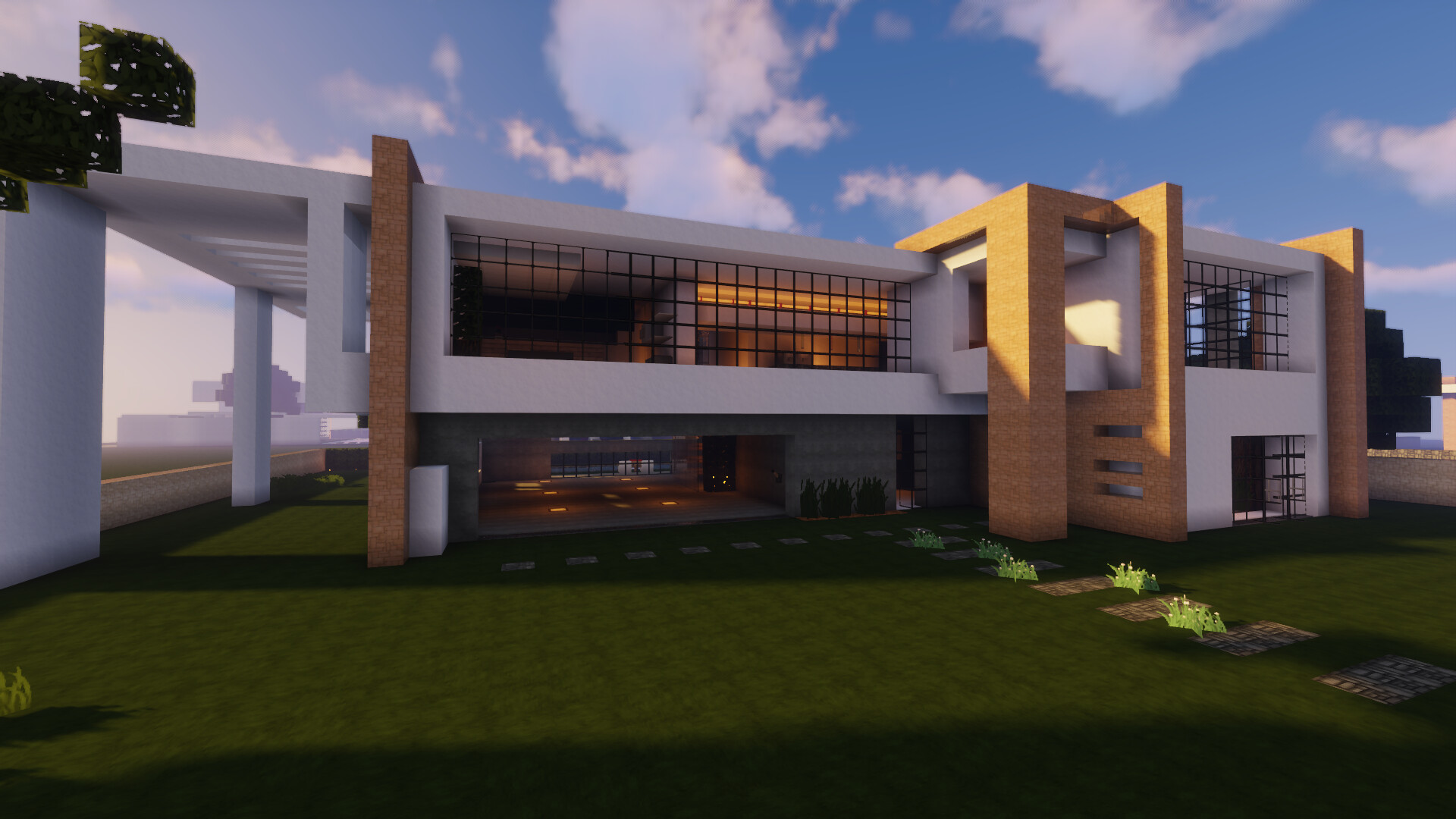 Boxy Modern House Minecraft Map