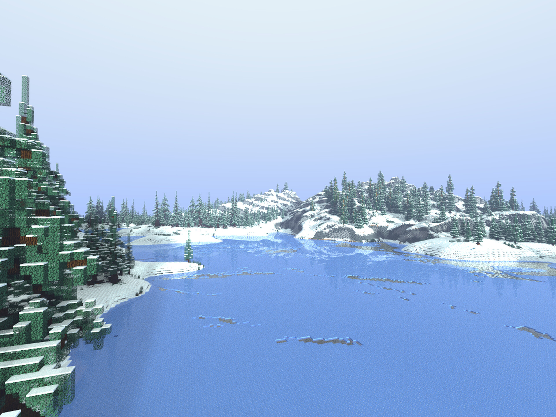 custom snow island minecraft map 2k x 2k Minecraft Map