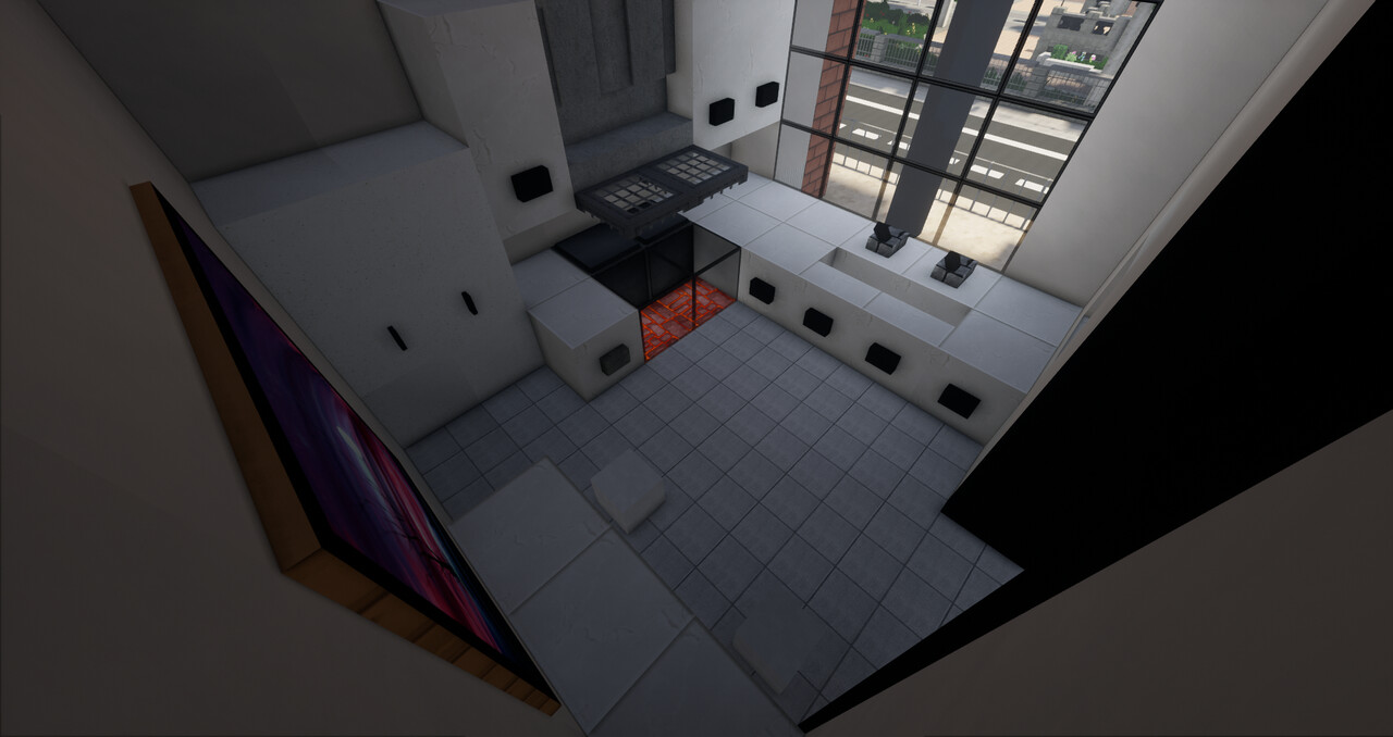 Manhattan Style row building Minecraft Map