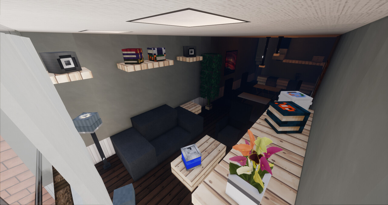 Manhattan Style row building Minecraft Map