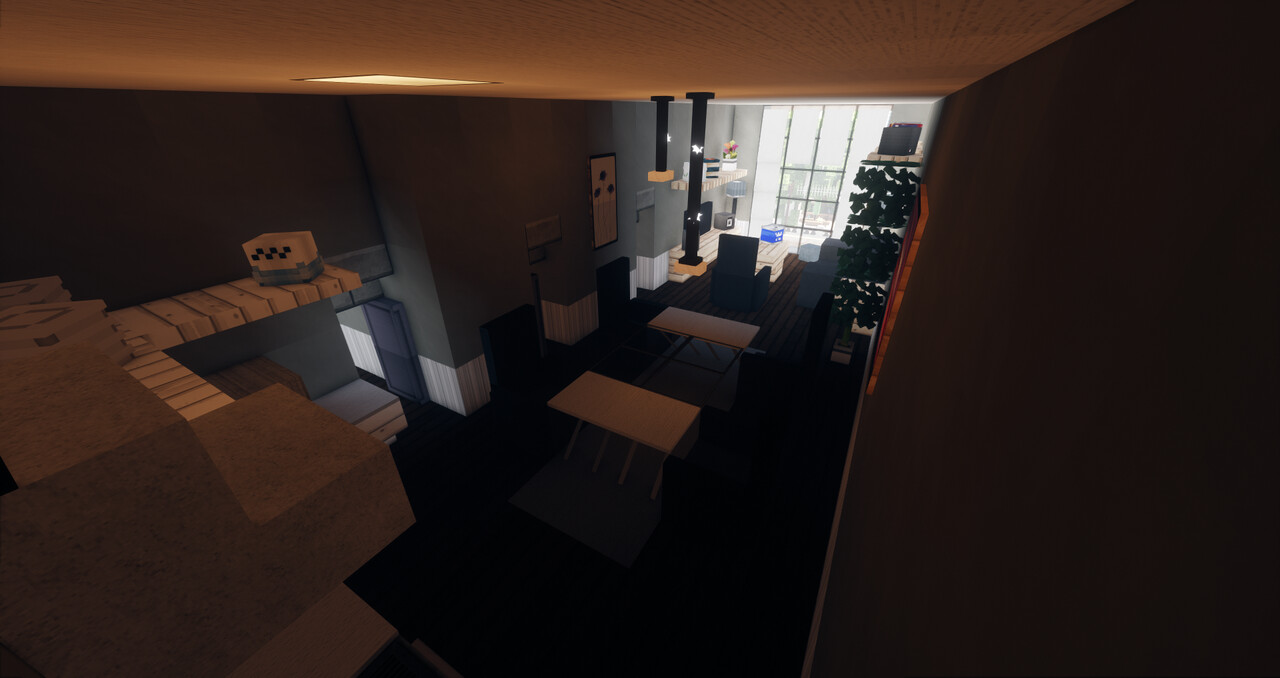 Manhattan Style row building Minecraft Map