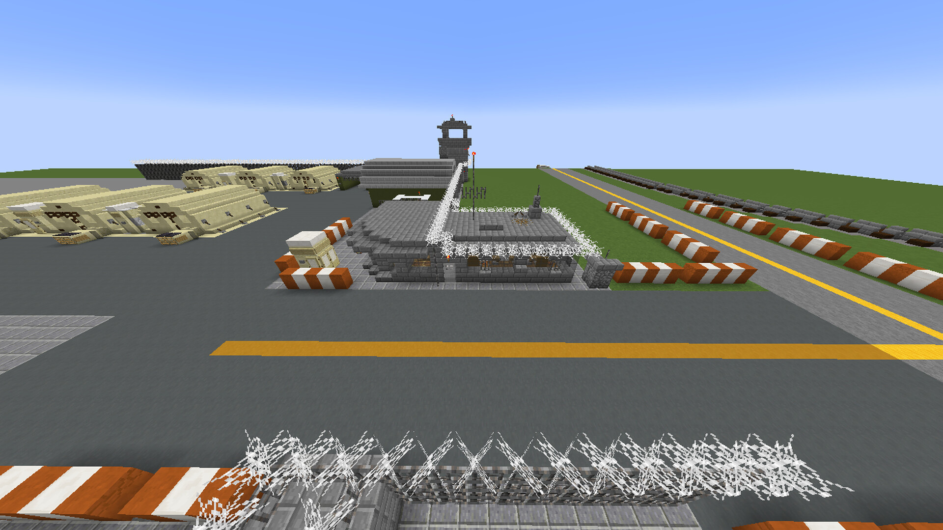 military base with railway system Minecraft Map