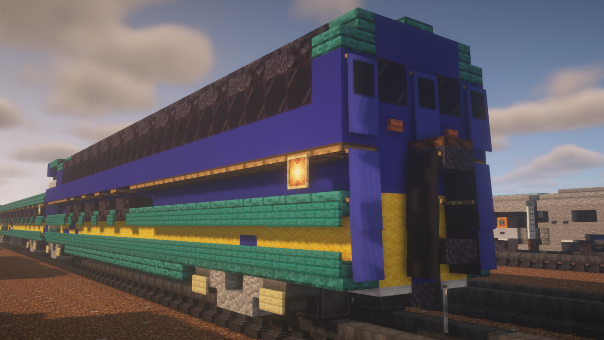 Alaska Railroad - Double Decker Dome Car + Passenger Coach Car ...