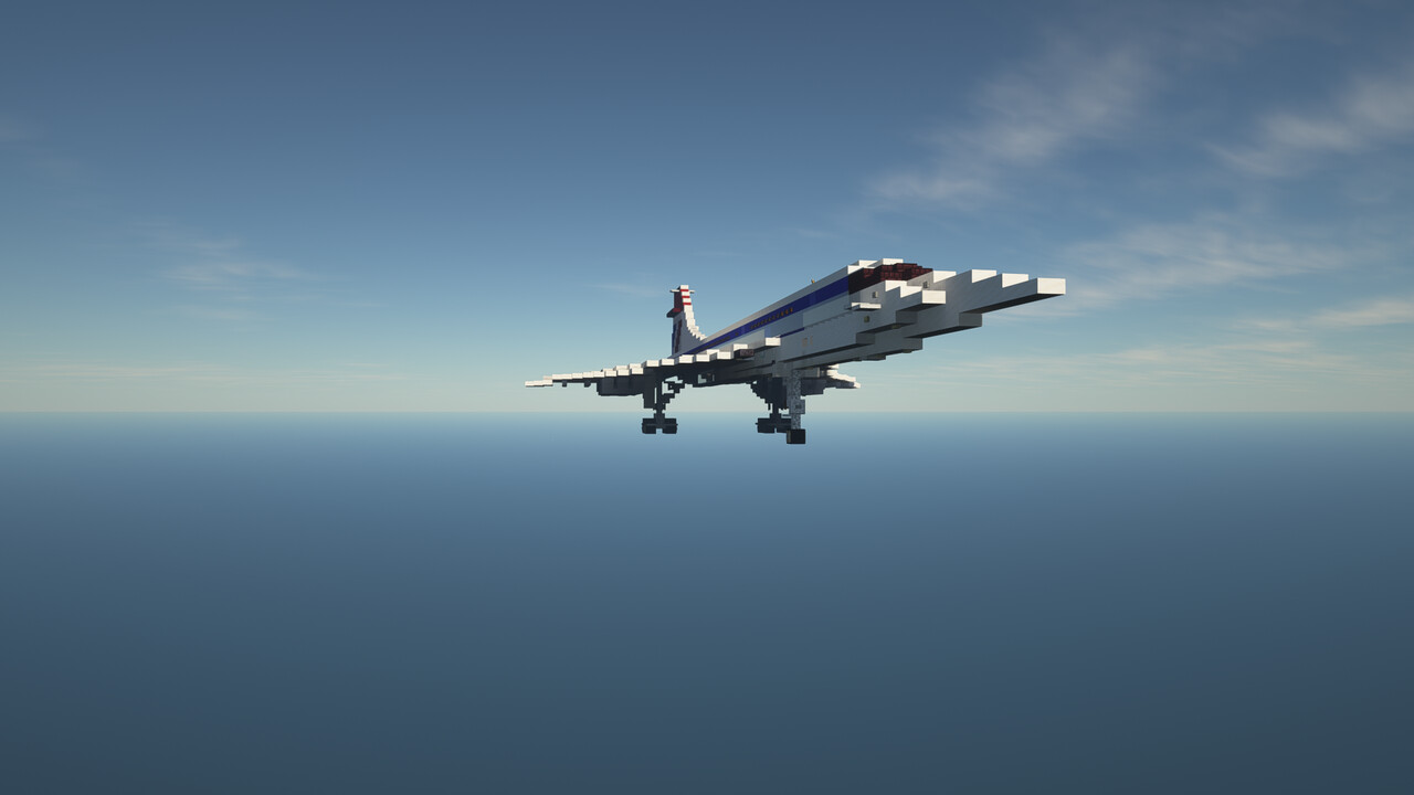 Aérospatiale/BAC Concorde | 1.5:1 Scale | Full Interior | Download Minecraft Map