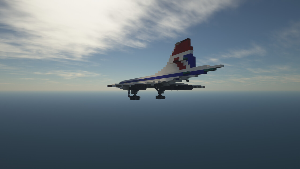 Aérospatiale/BAC Concorde | 1.5:1 Scale | Full Interior | Download Minecraft Map