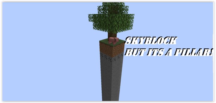 SkyBlock, But Its a pillar Minecraft Map