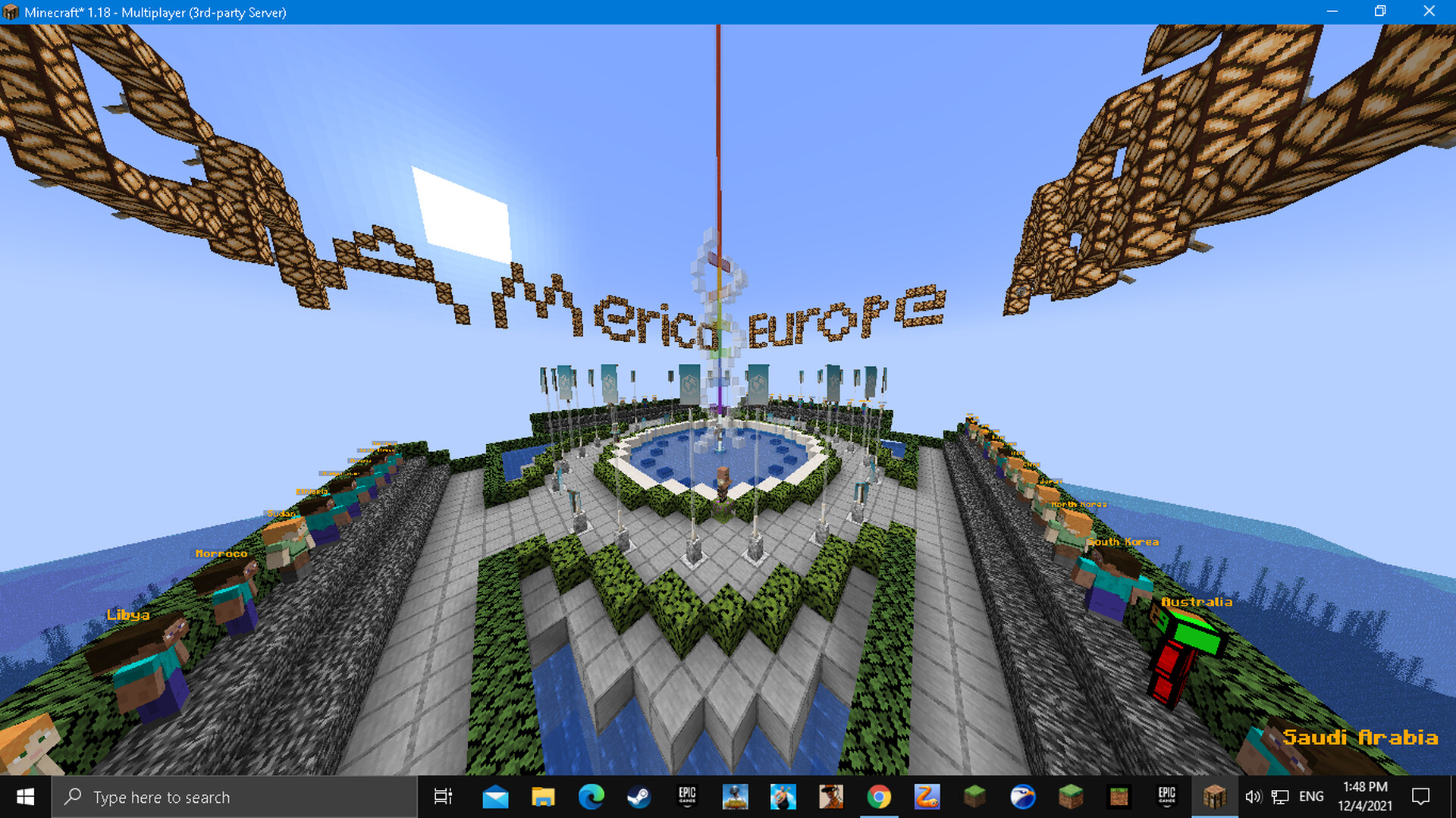 EarthSpawn For an Earth map Schematic Minecraft Map