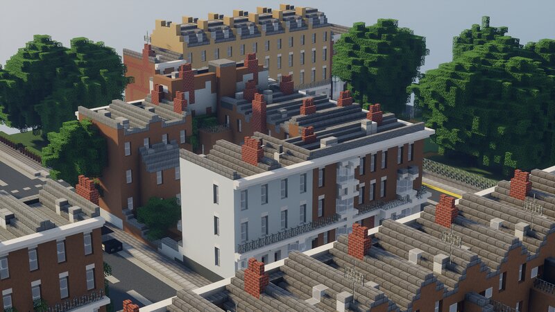 English Row Houses - London Minecraft Map