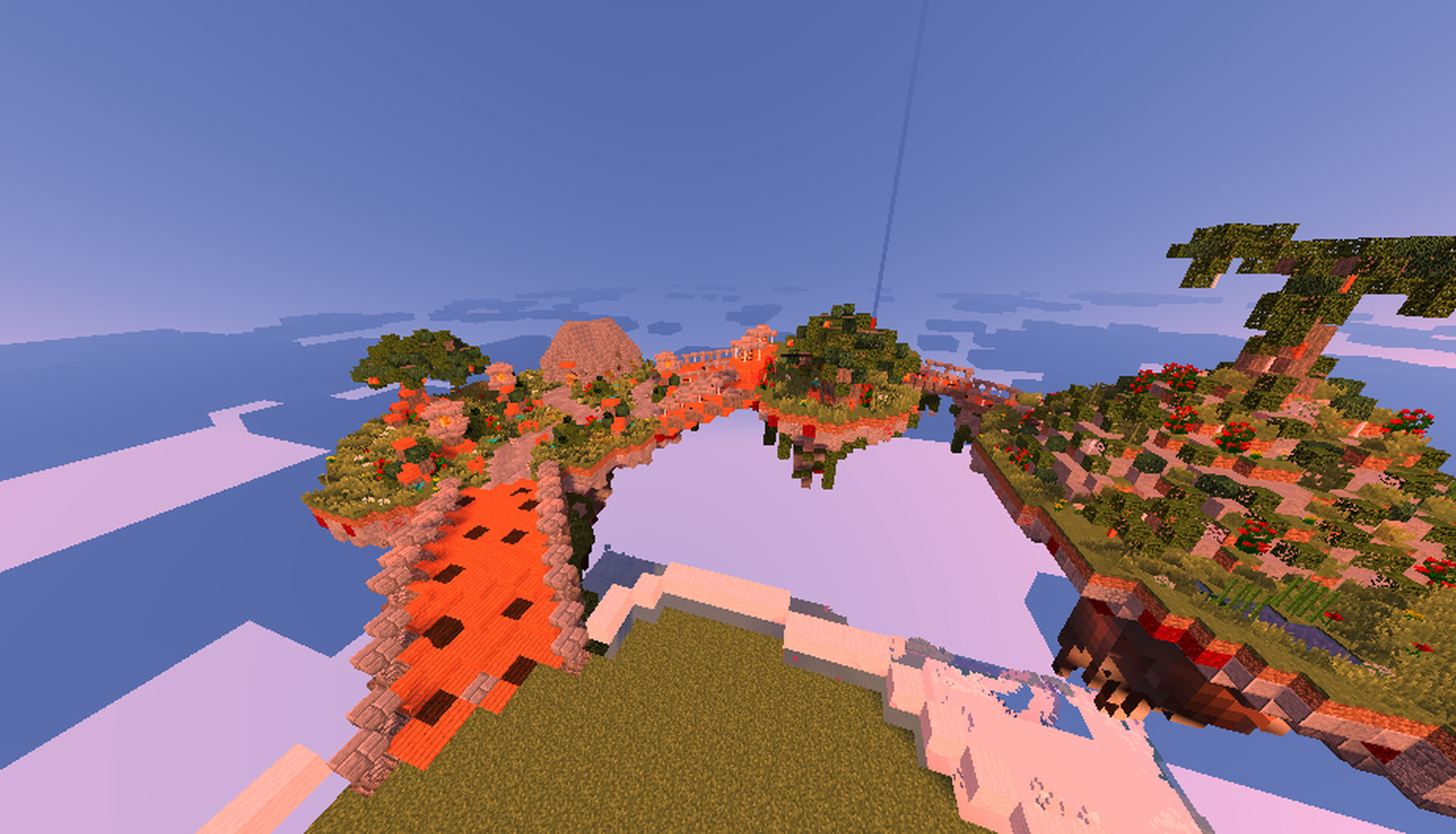 1.12.2 Minecraft version SKY ISLAND SPAWN for free Minecraft Map