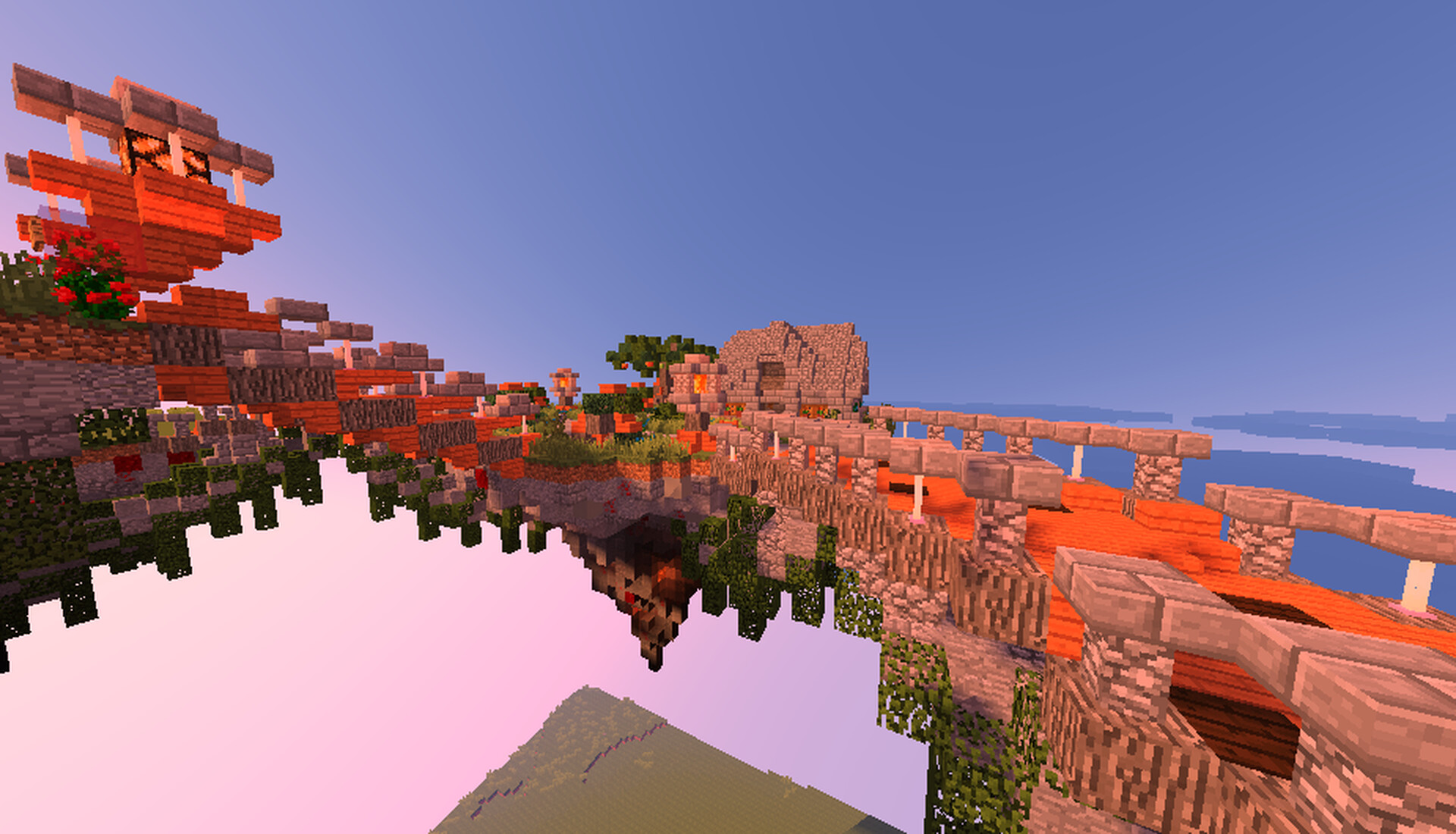 1.12.2 Minecraft version SKY ISLAND SPAWN for free Minecraft Map