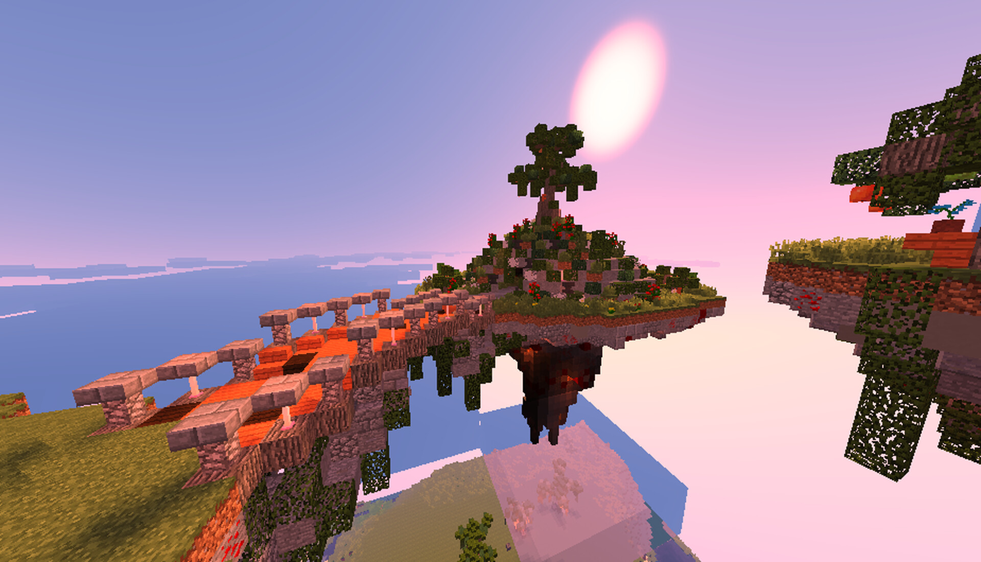 1.12.2 Minecraft version SKY ISLAND SPAWN for free Minecraft Map