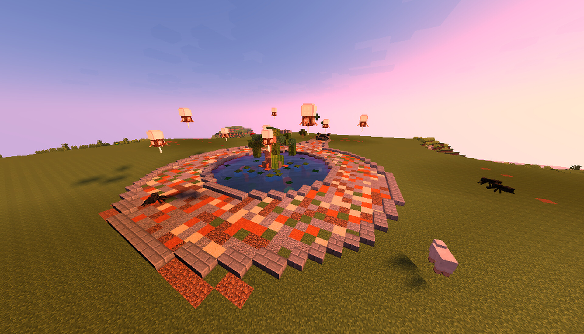 1.12.2 Minecraft version SKY ISLAND SPAWN for free Minecraft Map