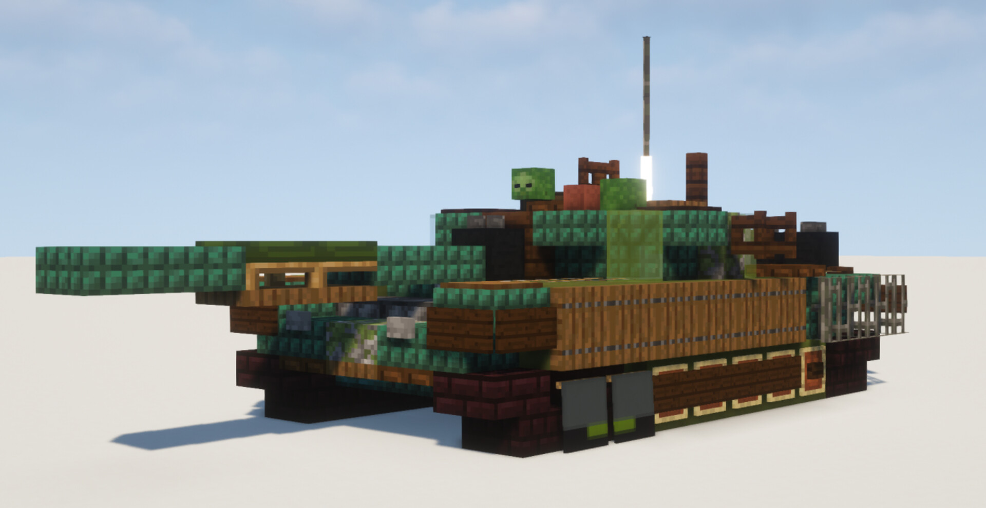 1.5:1 Scale T-72B3 Minecraft Map