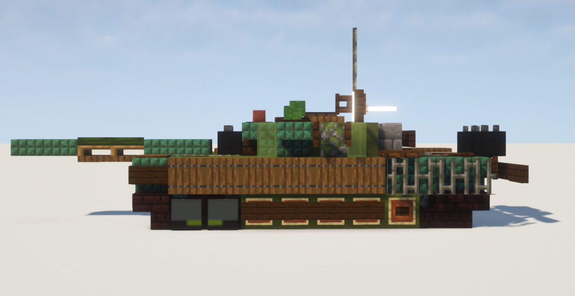 1.5:1 Scale T-72B3 Minecraft Map