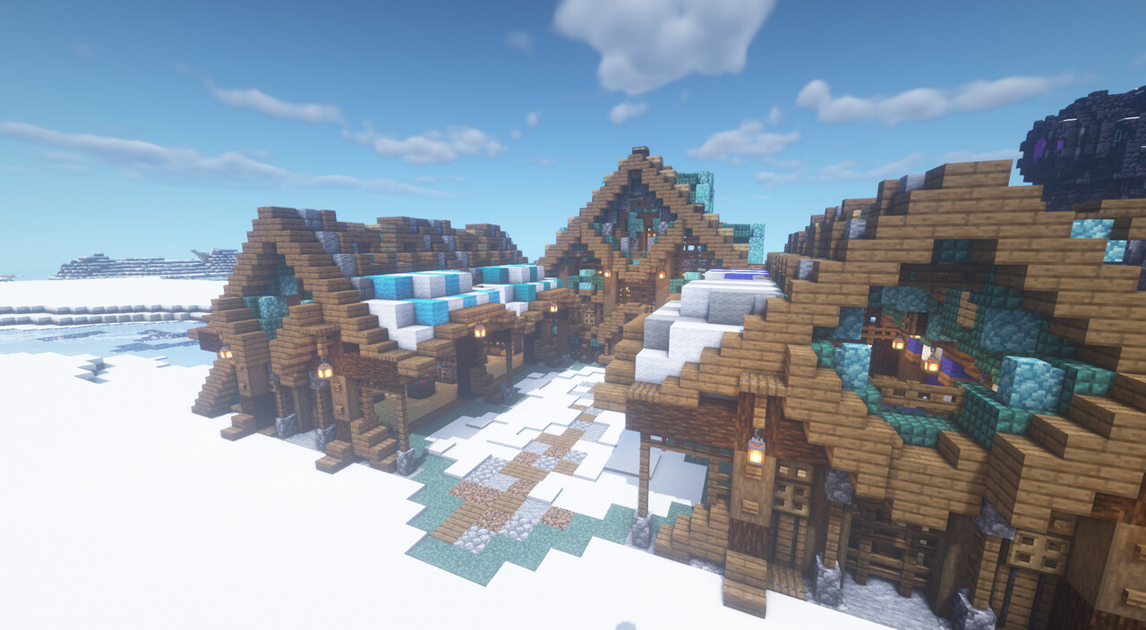 Fish market in the frontier Minecraft Map