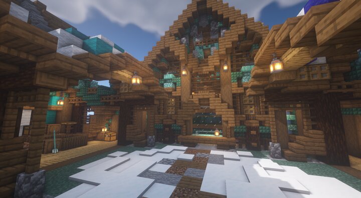 Fish market in the frontier Minecraft Map