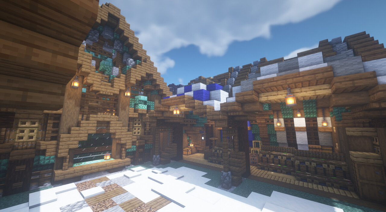 Fish market in the frontier Minecraft Map