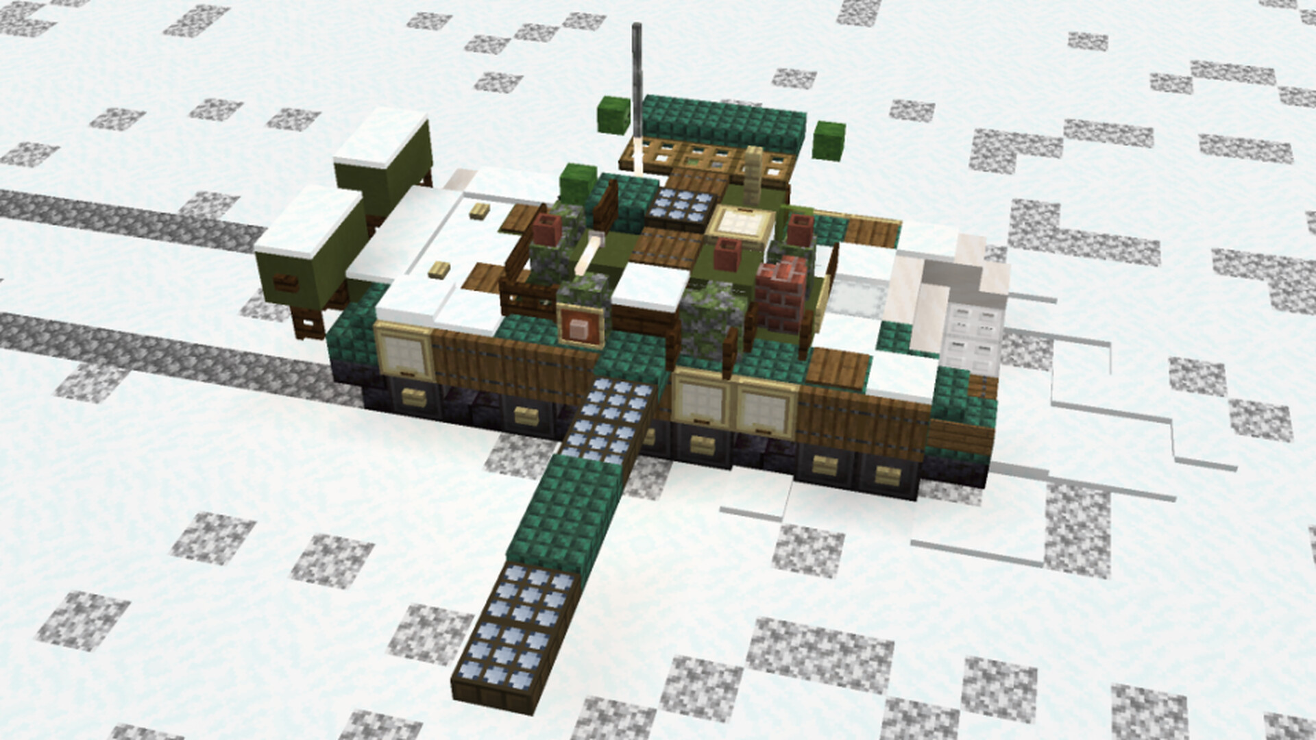 1.5:1 scale T-80B Minecraft Map
