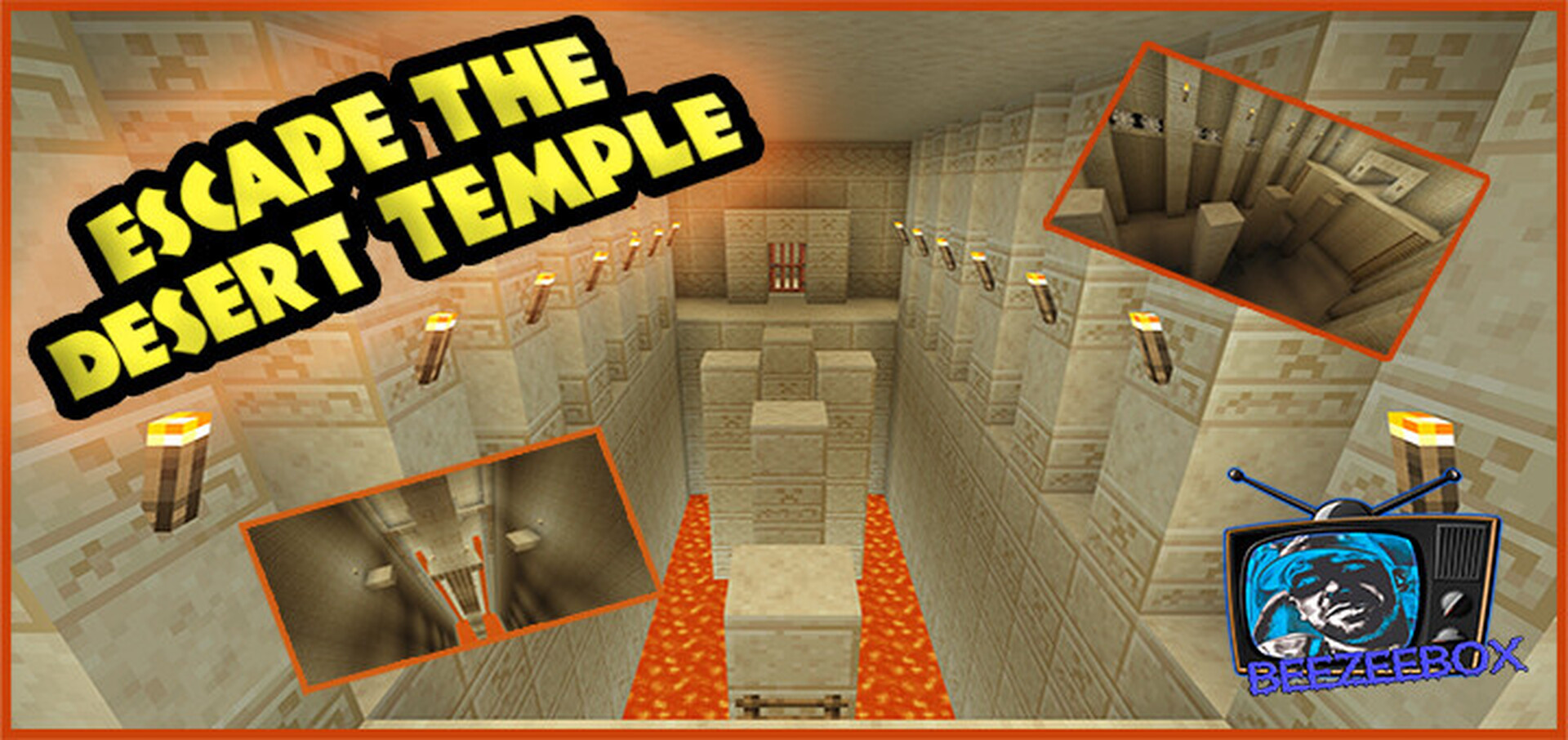 Escape the Desert Temple Minecraft Map