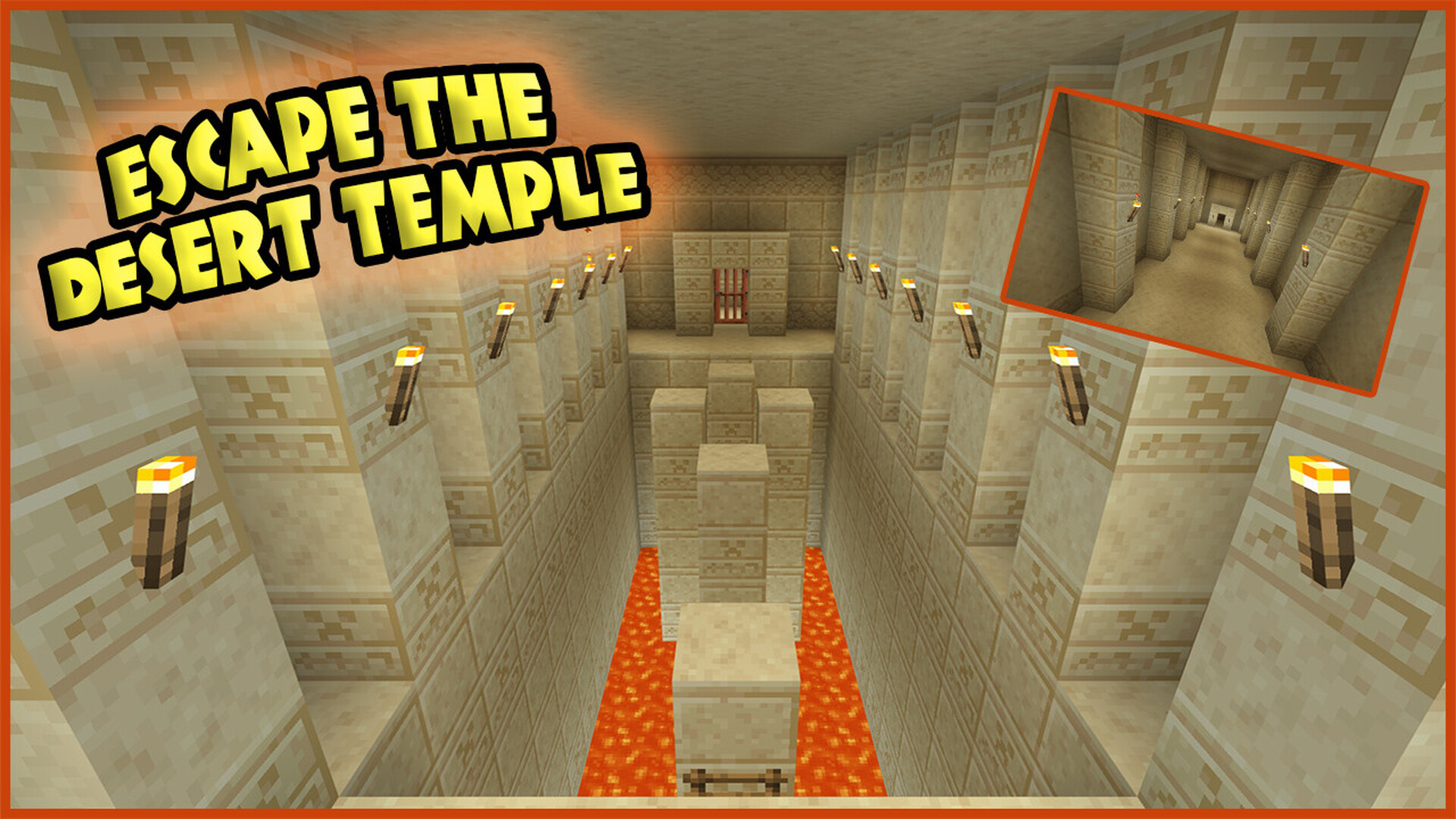 Escape the Desert Temple Minecraft Map