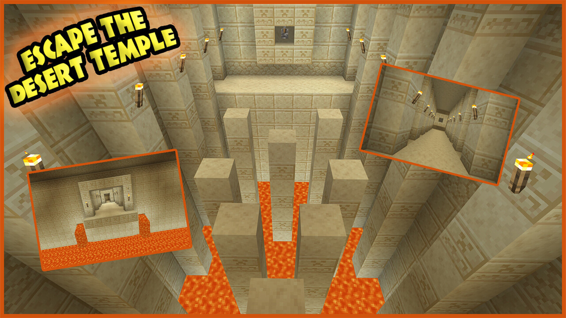 Escape the Desert Temple Minecraft Map