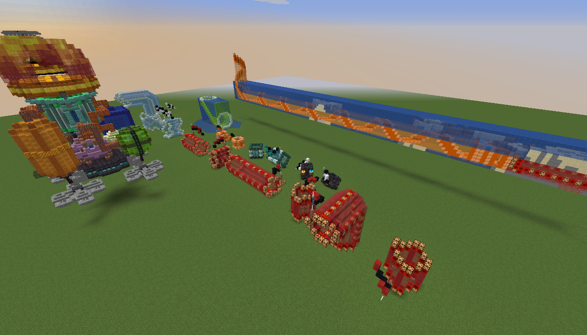 Elytra Course - [Steam Punk - ScFi Theme] Minecraft Map