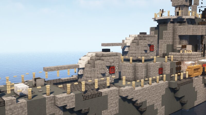 USS Nicholas DD-449 Fletcher Class Destroyer + Download Minecraft Map