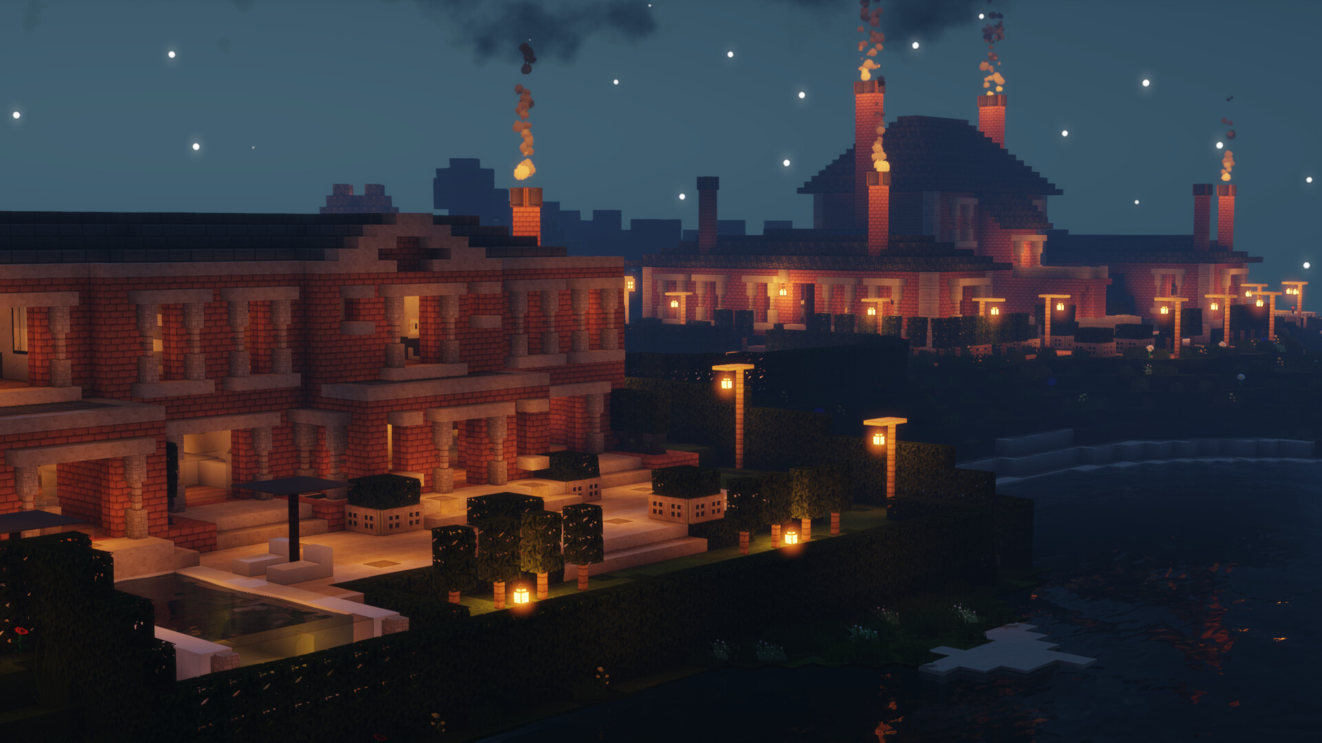 British Brick Mansions X=-200 Z=100 Minecraft Map