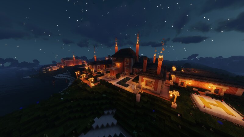 British Brick Mansions X=-200 Z=100 Minecraft Map