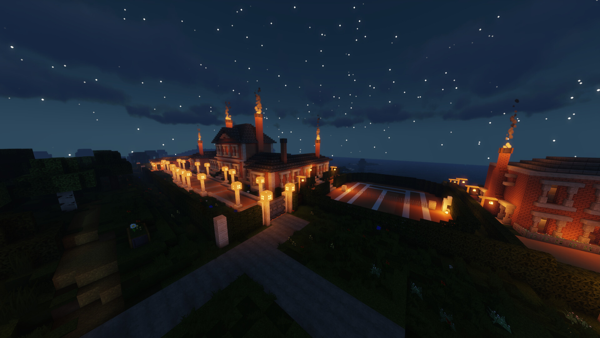 British Brick Mansions X=-200 Z=100 Minecraft Map