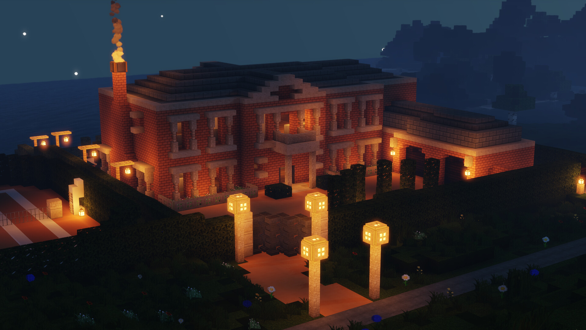 British Brick Mansions X=-200 Z=100 Minecraft Map