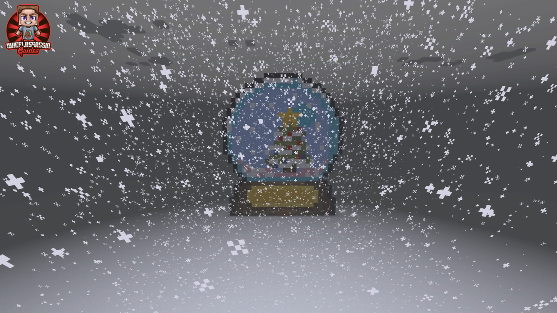 A Pixel Art Snow Globe!! Minecraft Map