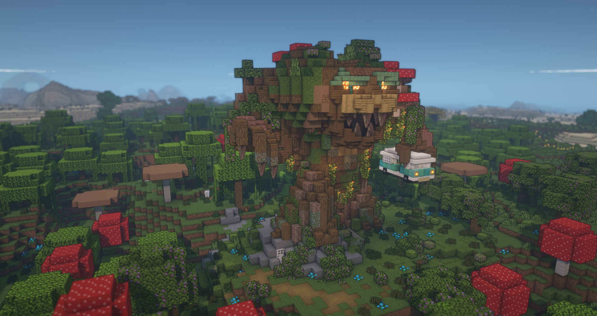 Tree Monster Base Minecraft Map