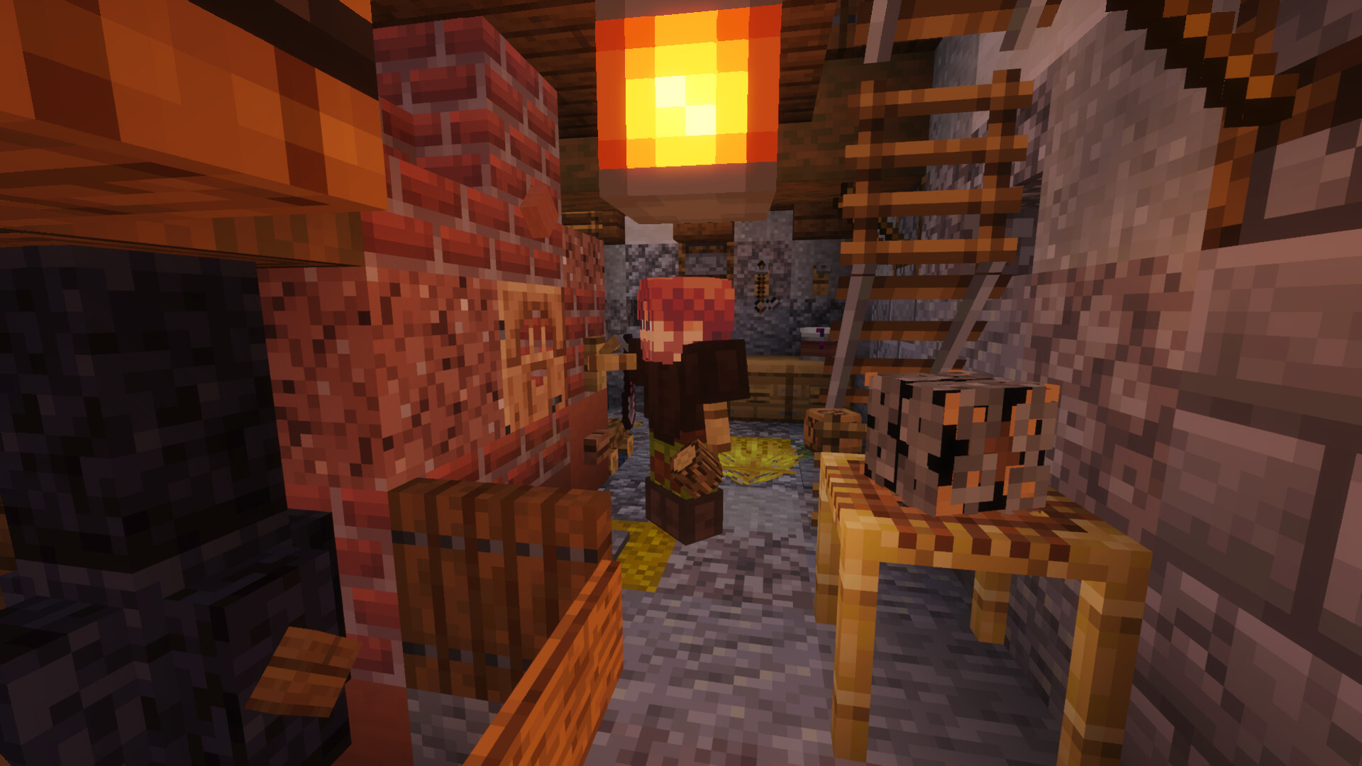 Medieval Half-Timbered Water Mill Minecraft Map