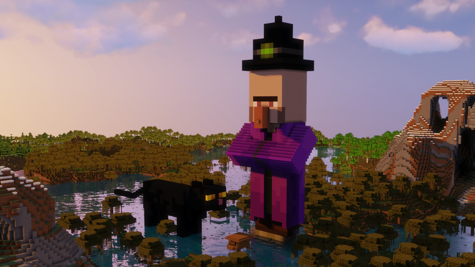 Witch Mob Statue Minecraft Map