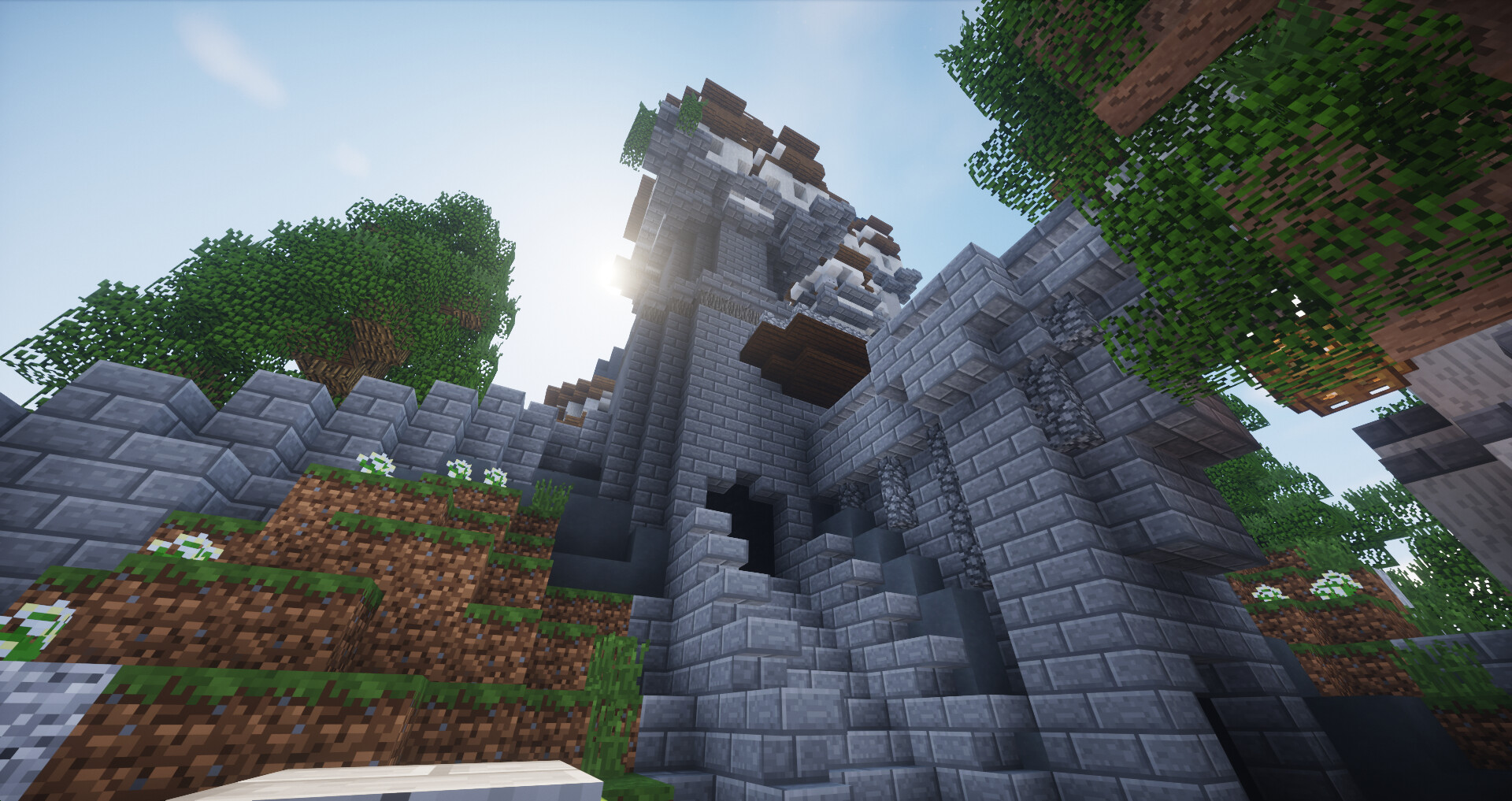 Hilltop Tower Hub | 1.8+ Minecraft Map