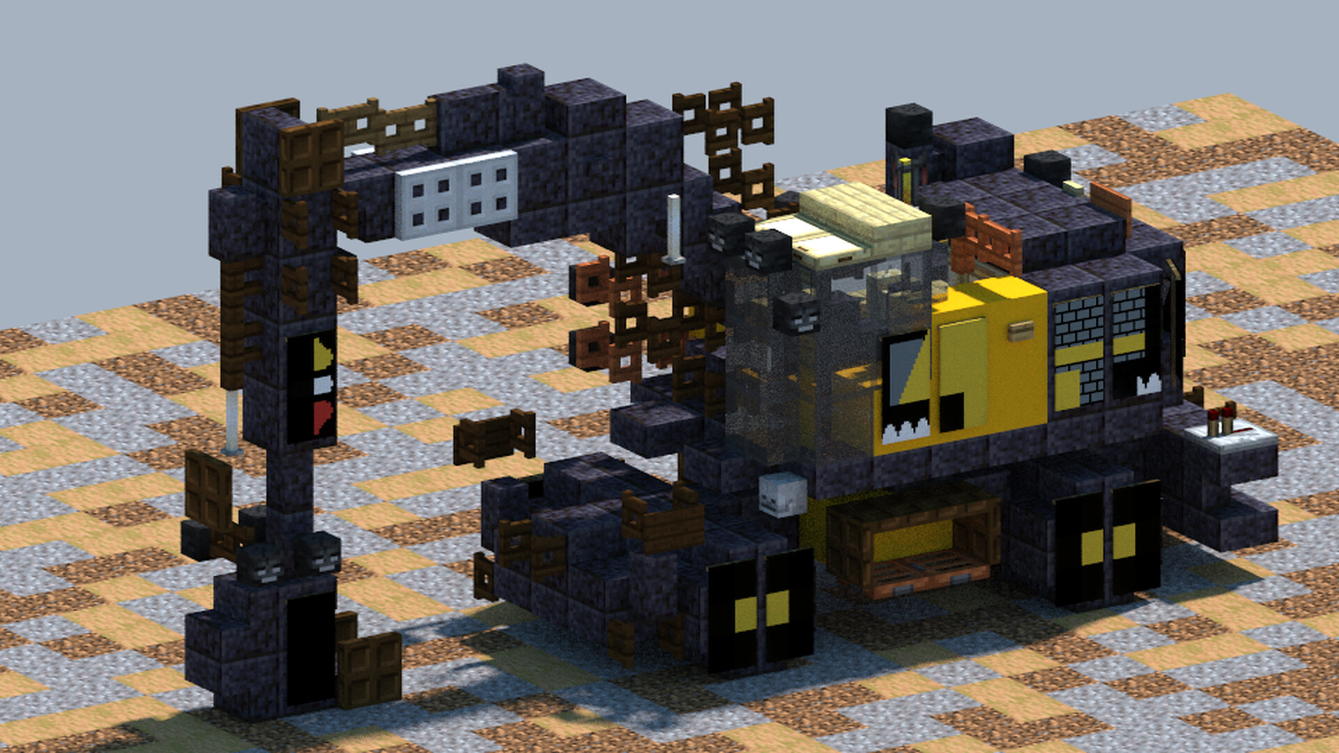 Volvo EW220E, Wheeled Excavator [With Download] Minecraft Map