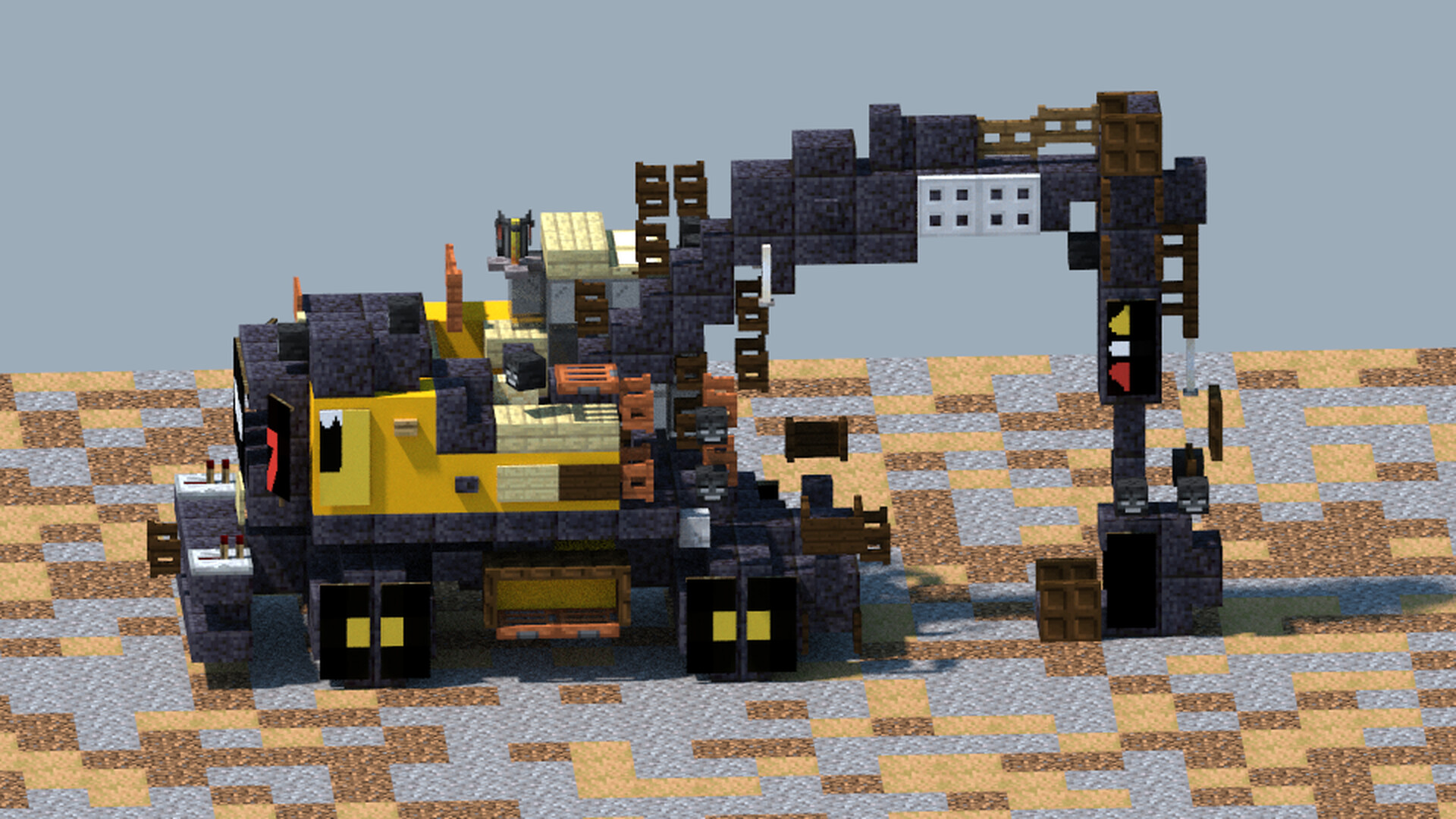 Volvo EW220E, Wheeled Excavator [With Download] Minecraft Map