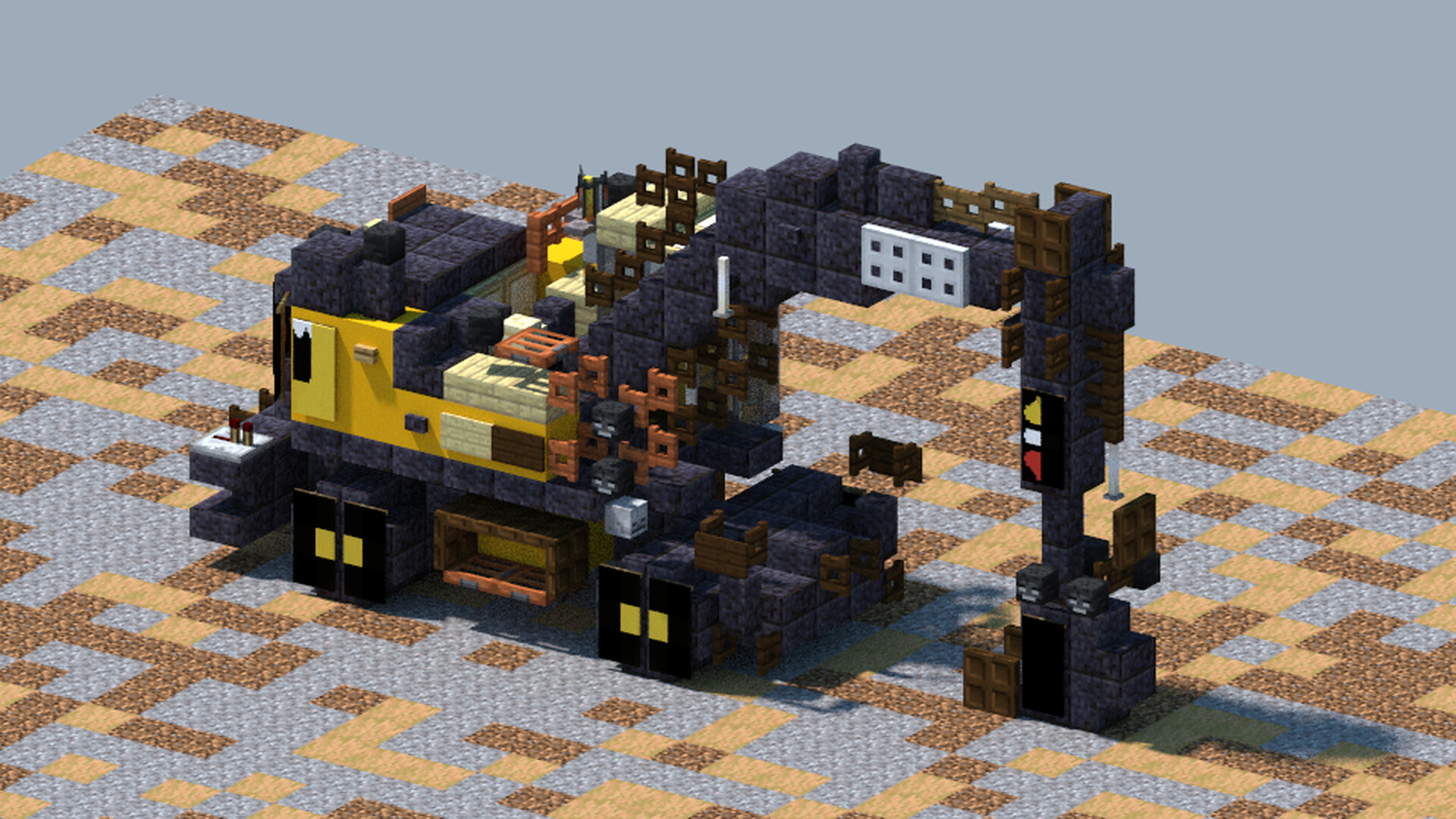 Volvo EW220E, Wheeled Excavator [With Download] Minecraft Map